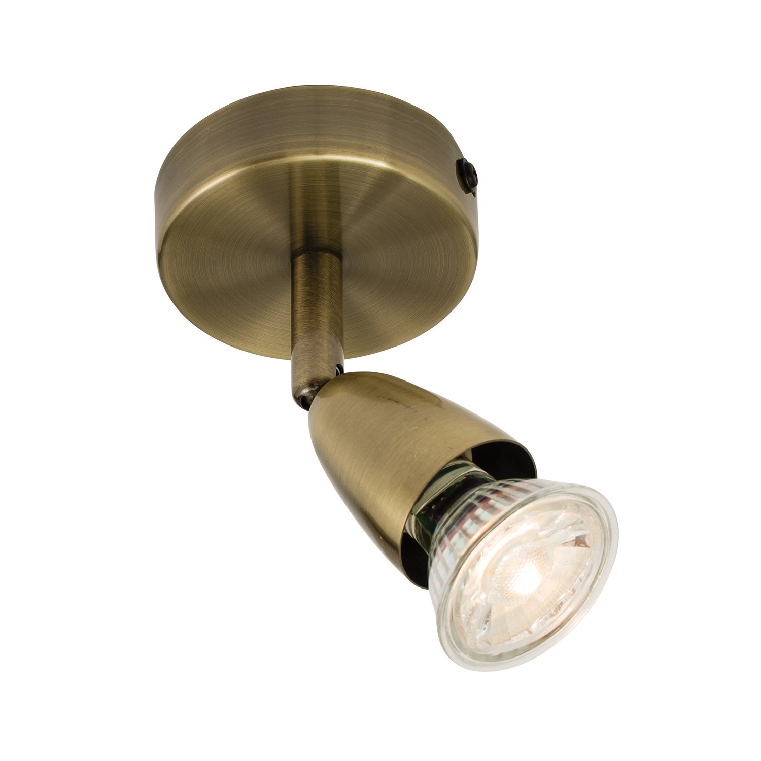 Amalfi Spotlight 1 Light Antique Brass 50W | National Lighting ...