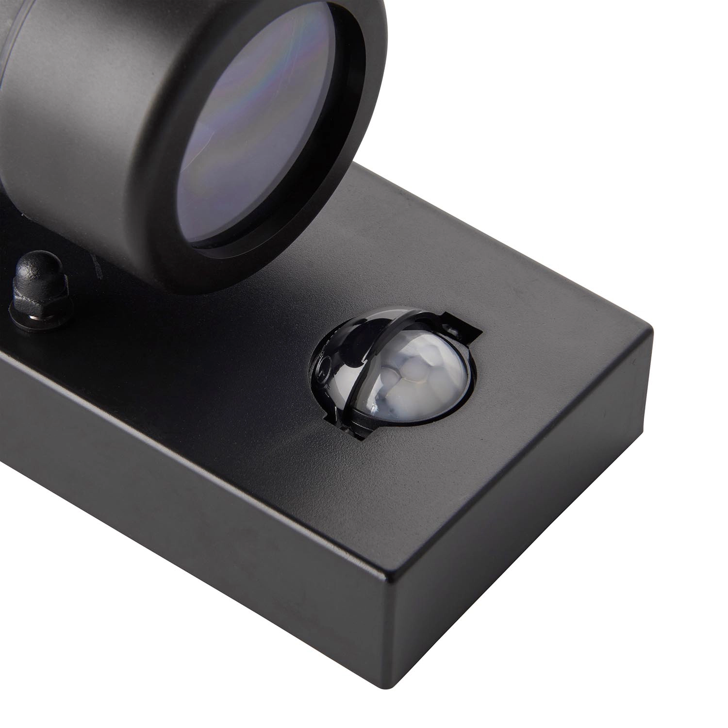 Icarus LED GU10 PIR Up & Down Wall Light - IP44 - Black PC| National ...
