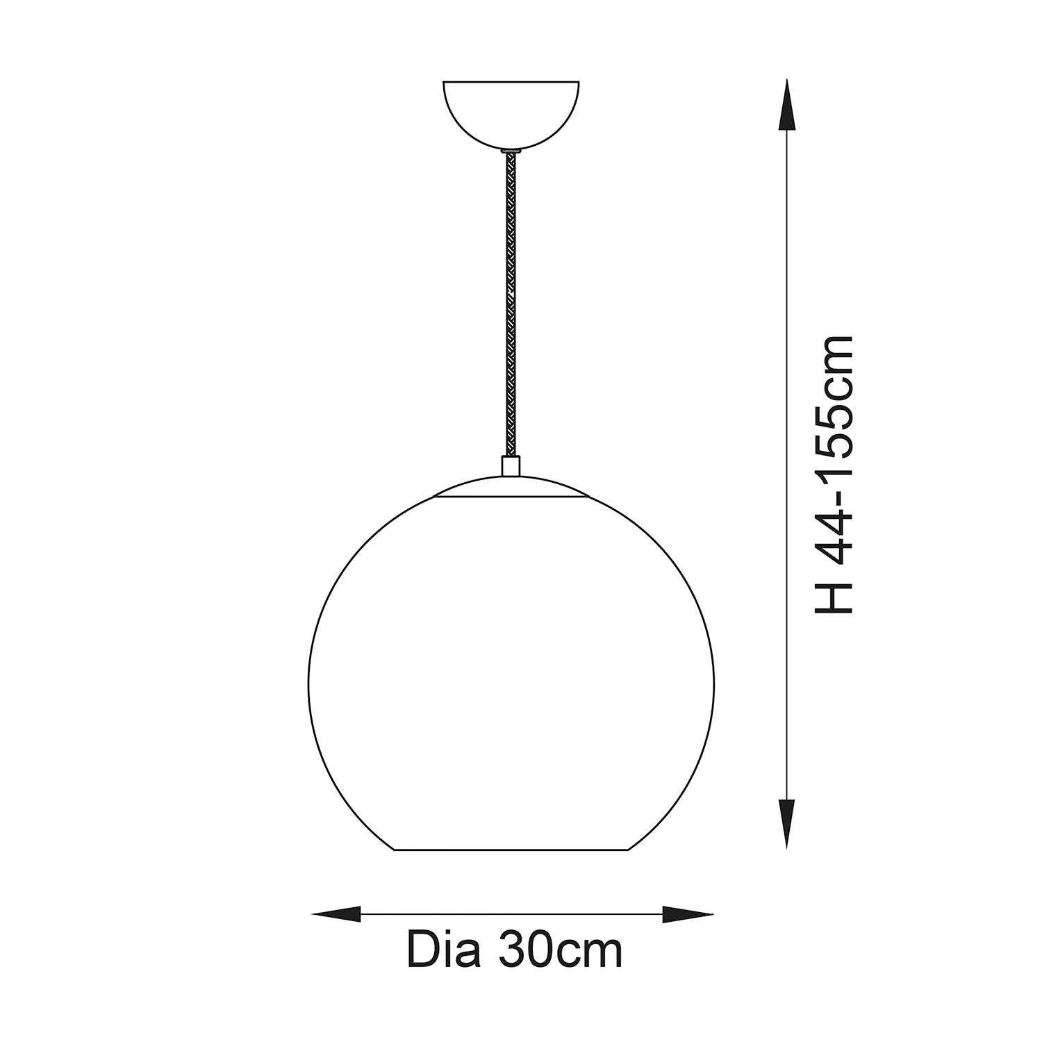 BOULA | Pendant Light | Copper Mirrored Glass & Matt Black| National ...