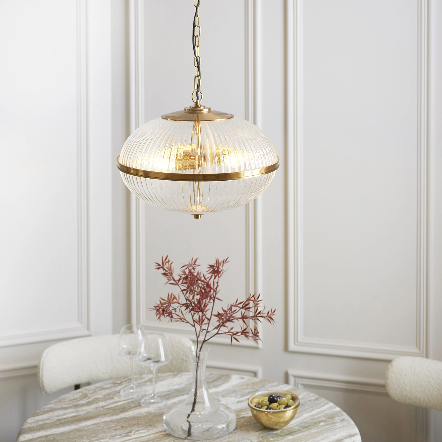 EVERSLEY 3-Light Pendant - Vintage Brass | National Lighting® Online Shop