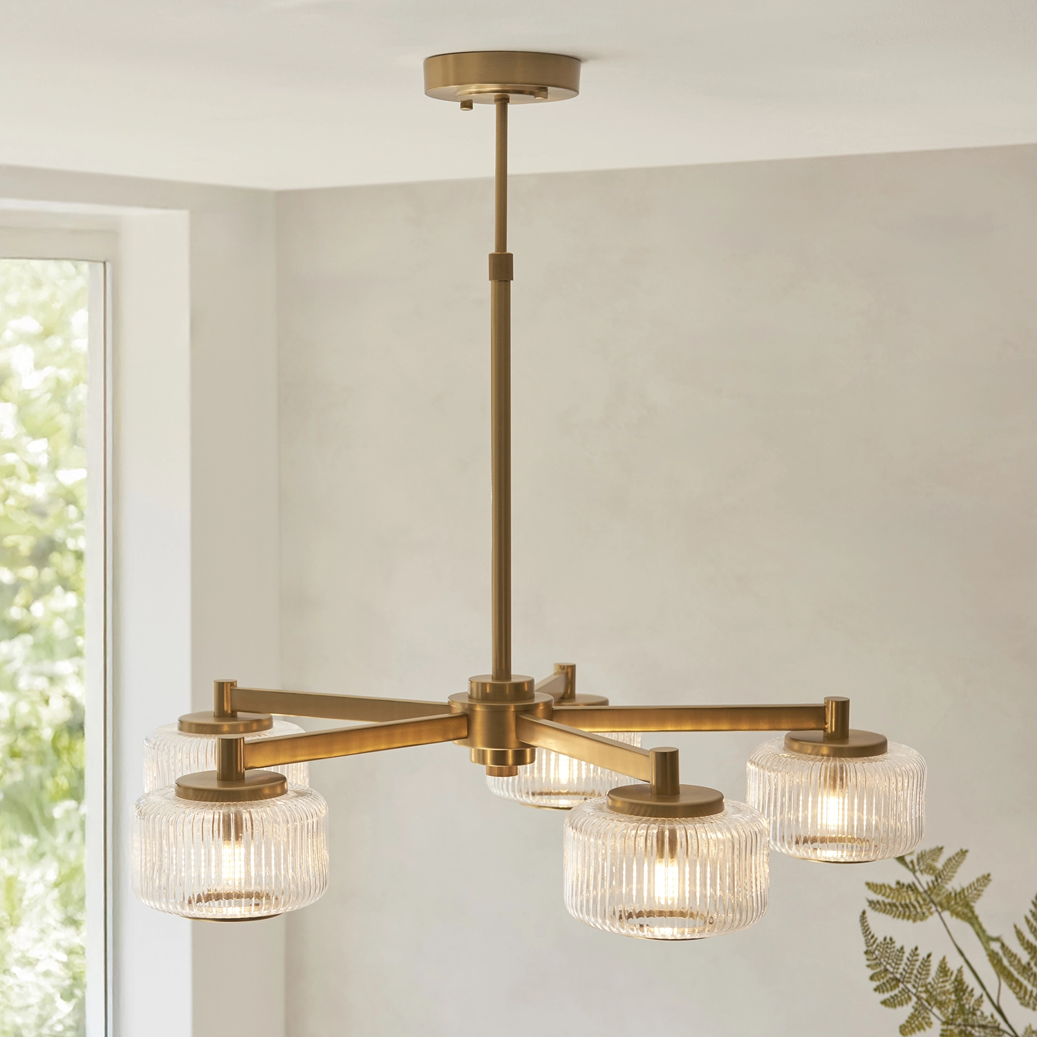 OTLEY 5-Light Pendant - Brushed Aged Brass | National Lighting® Online Shop