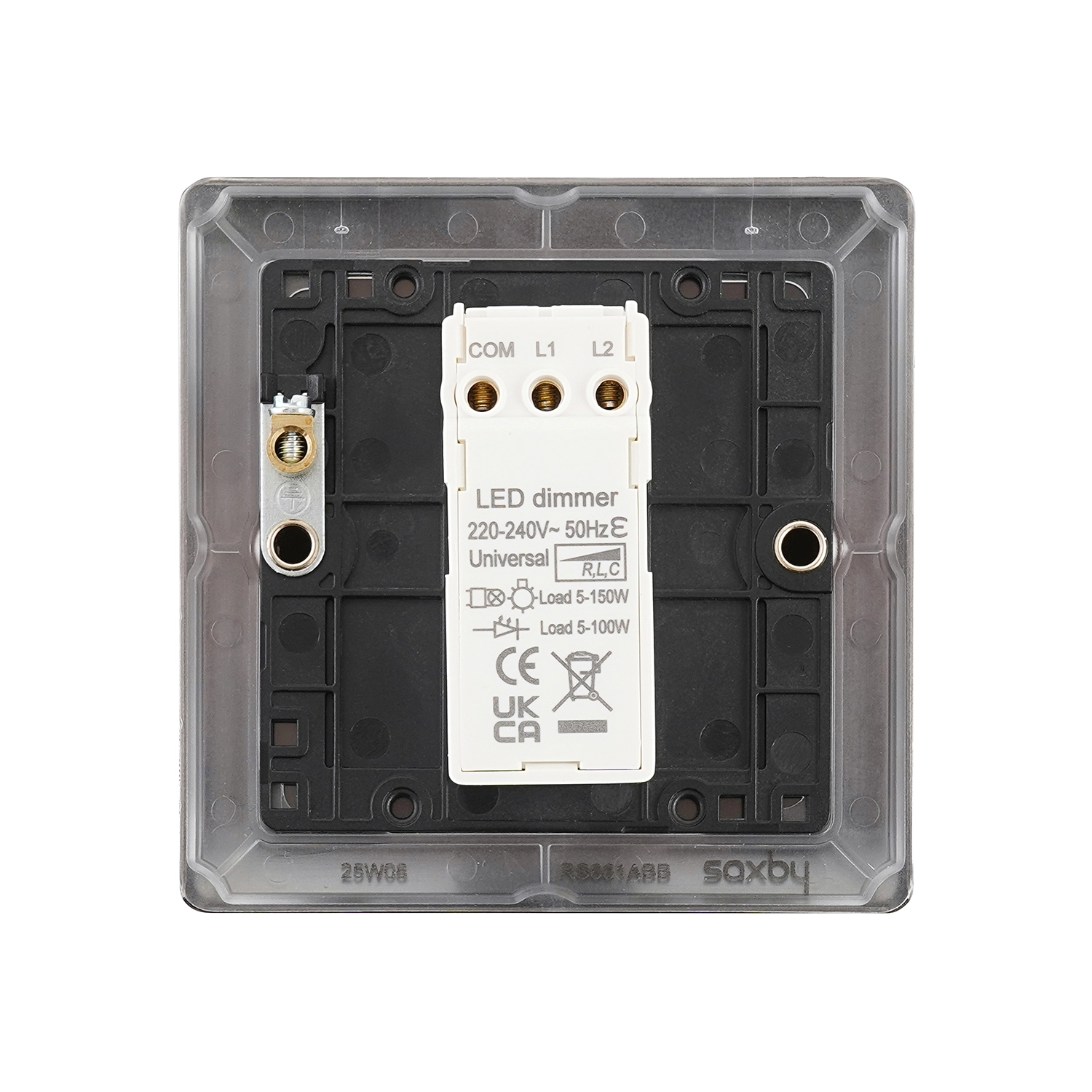 Raised Screwed 1G LED Dimmer 5-100W - Antique Brass | National Lighting ...