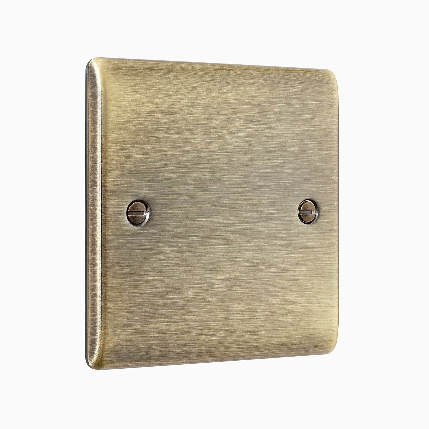 Raised Screwed 1G Blanking Plate - Antique Brass | National Lighting ...