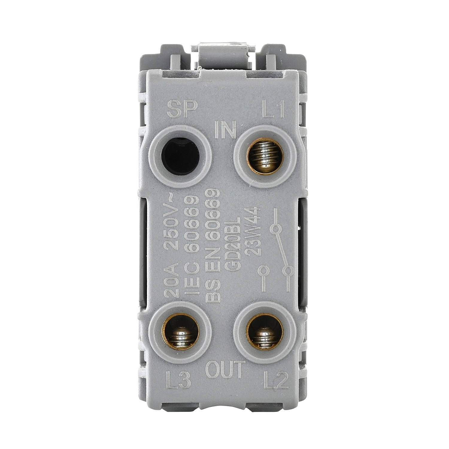 Grid 20A SP 2-Way Switch Module - Matt Black | National Lighting ...