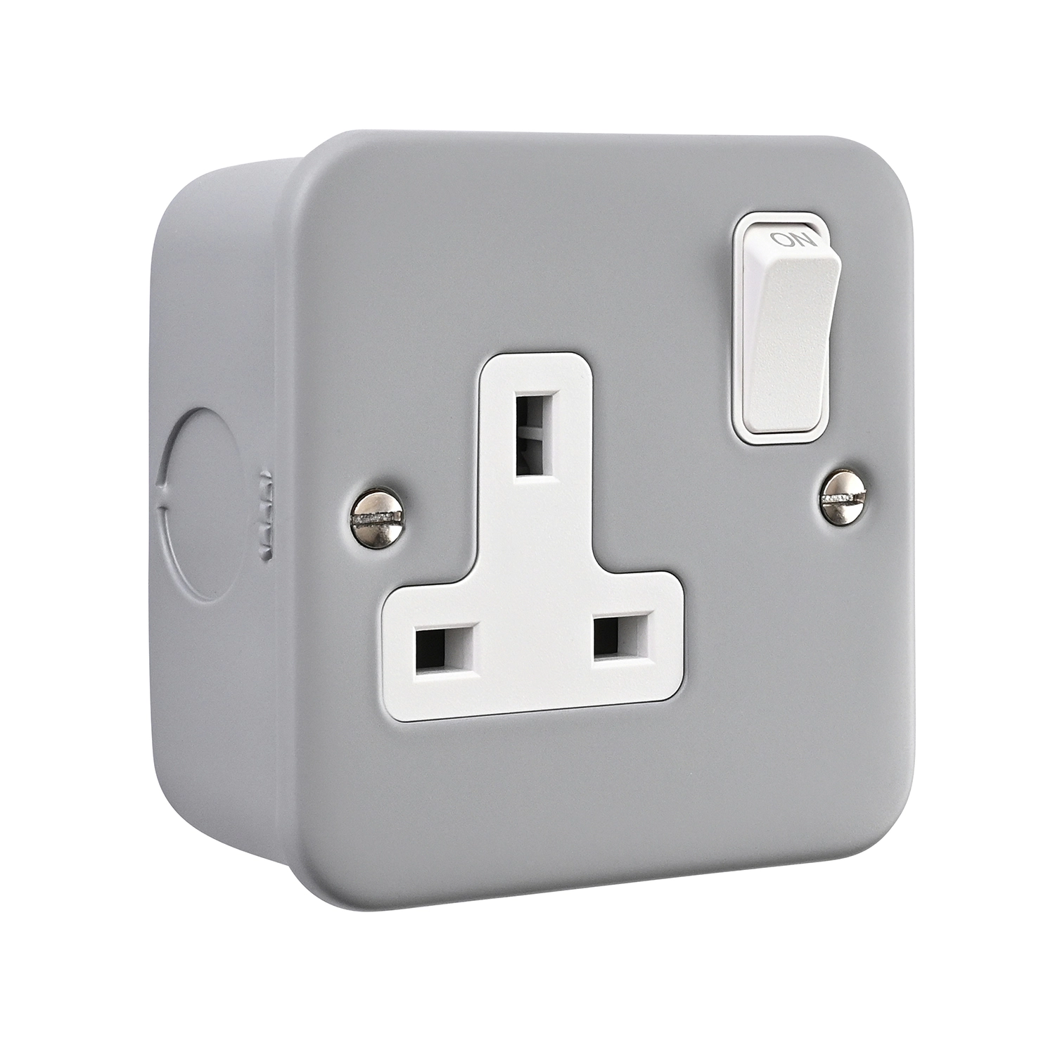 Metal Clad 13A 1G DP Switched Socket - Powder Coated Finish | National ...