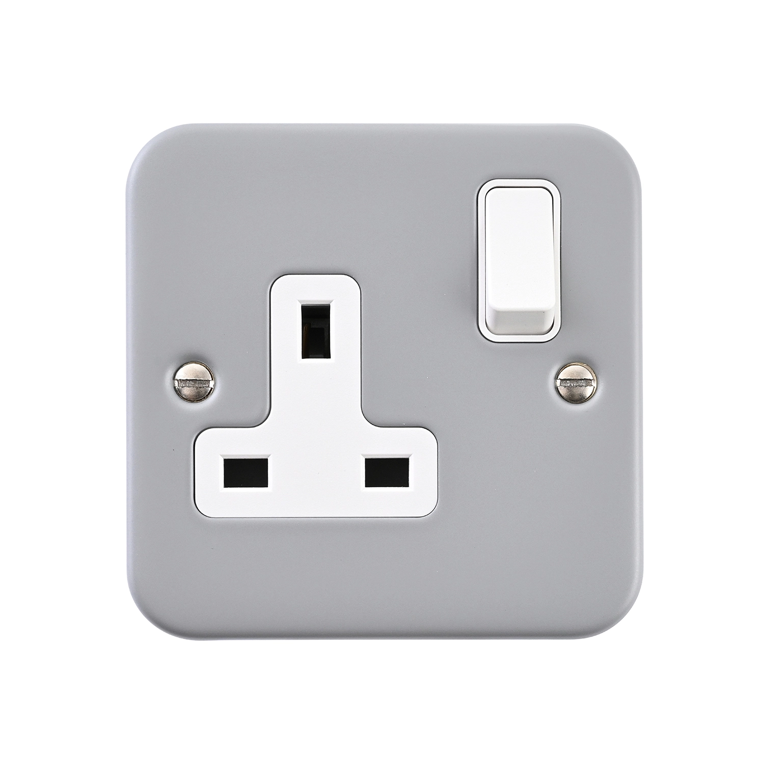 Metal Clad 13A 1G DP Switched Socket - Powder Coated Finish | National ...