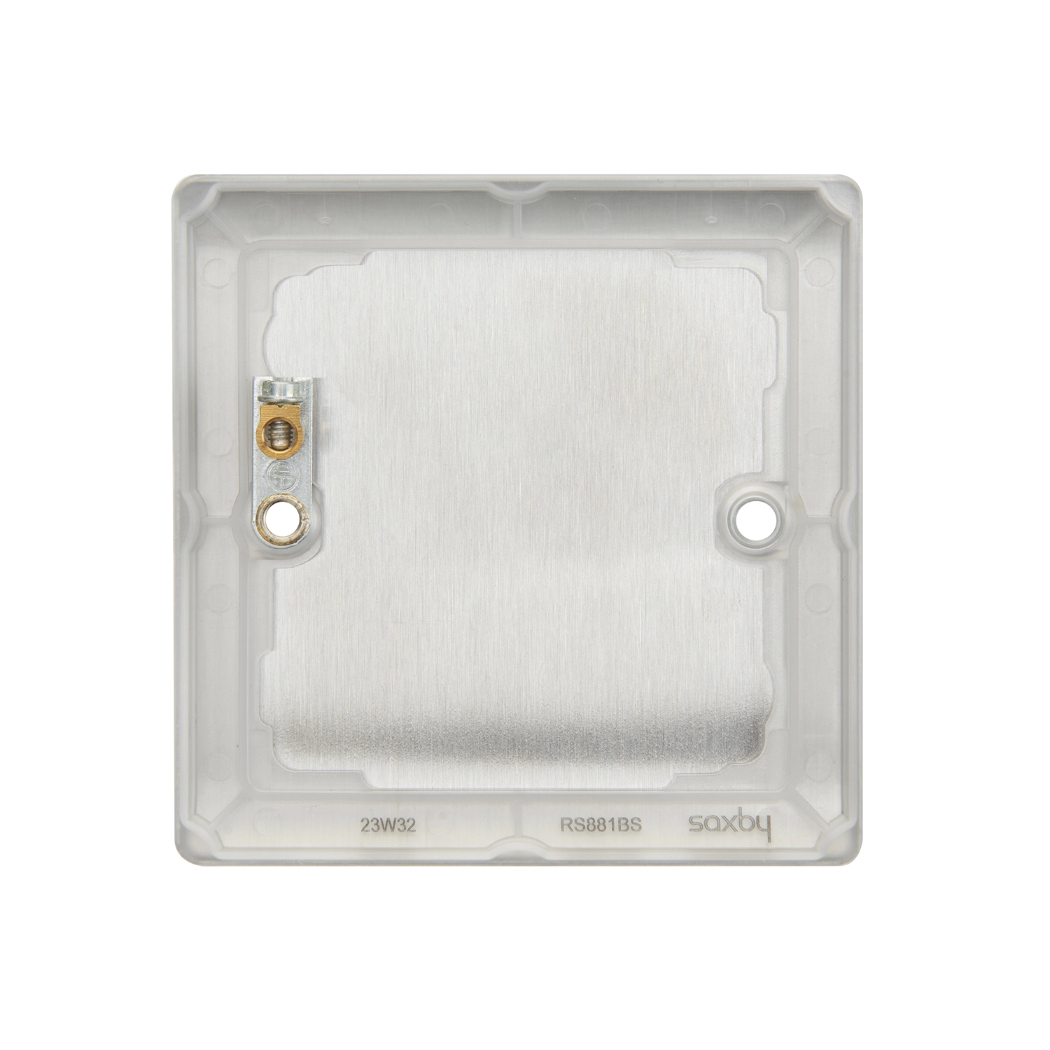 Raised Screwed 1G Blanking Plate - Brushed Steel | National Lighting ...