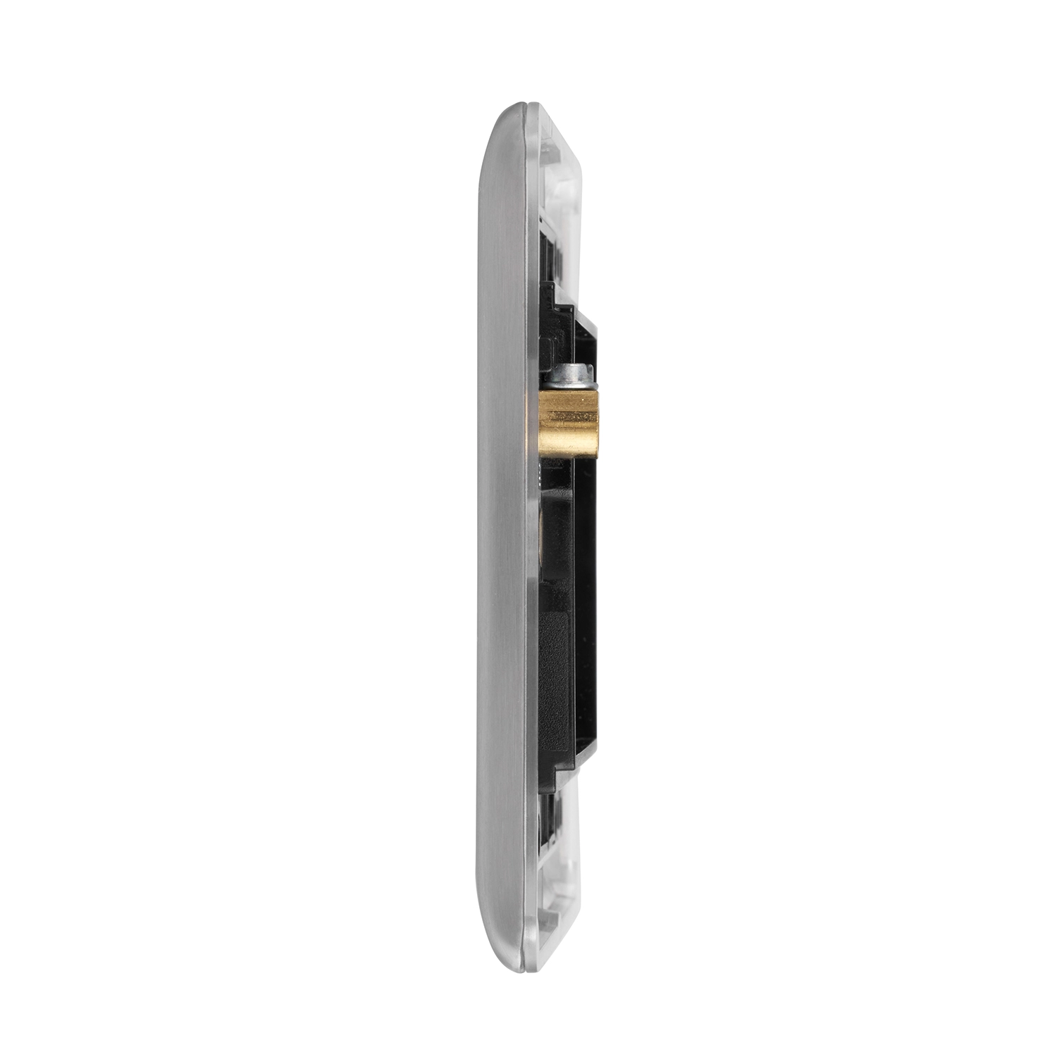 Raised Screwed 2G Modular Faceplate - Brushed Steel | National Lighting ...