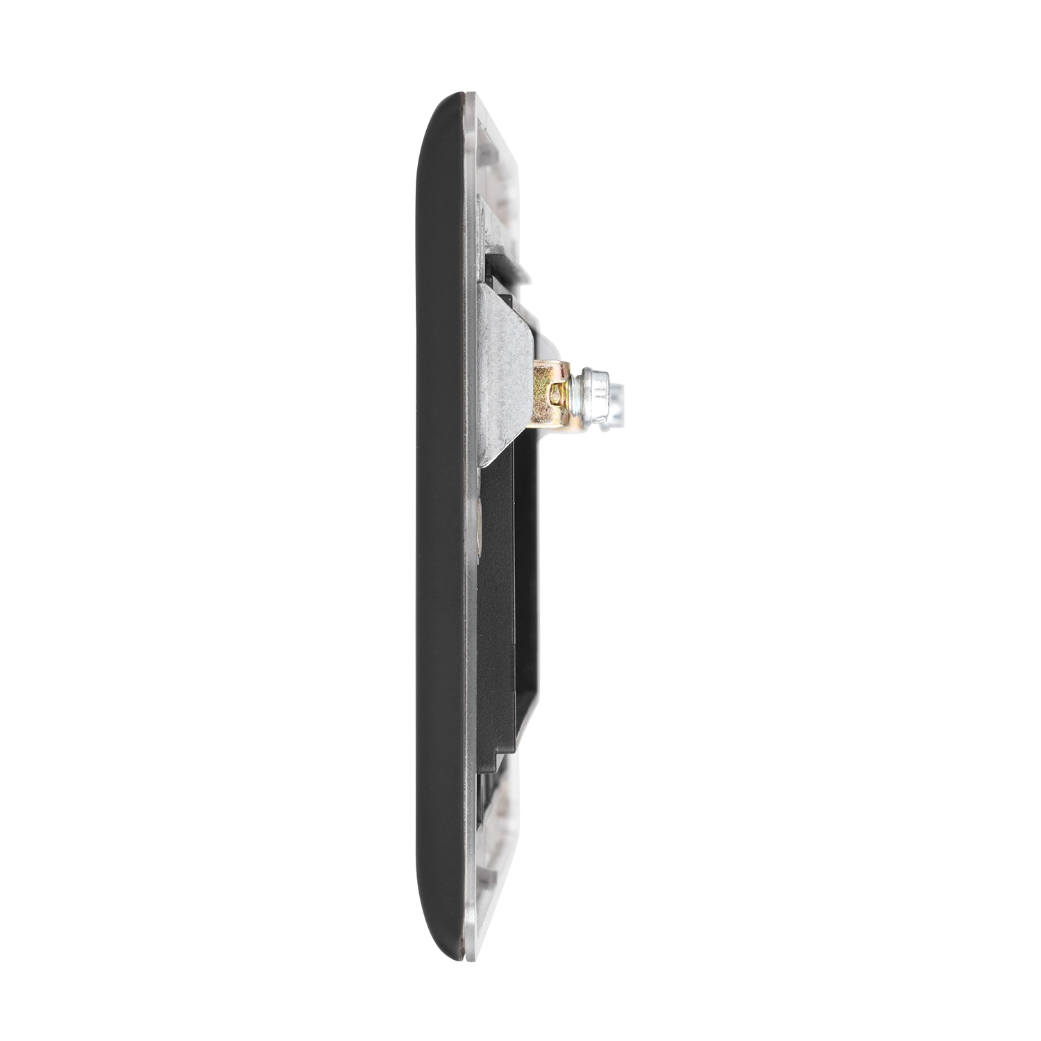 Raised Screwed 4G Modular Faceplate - Matt Black | National Lighting ...