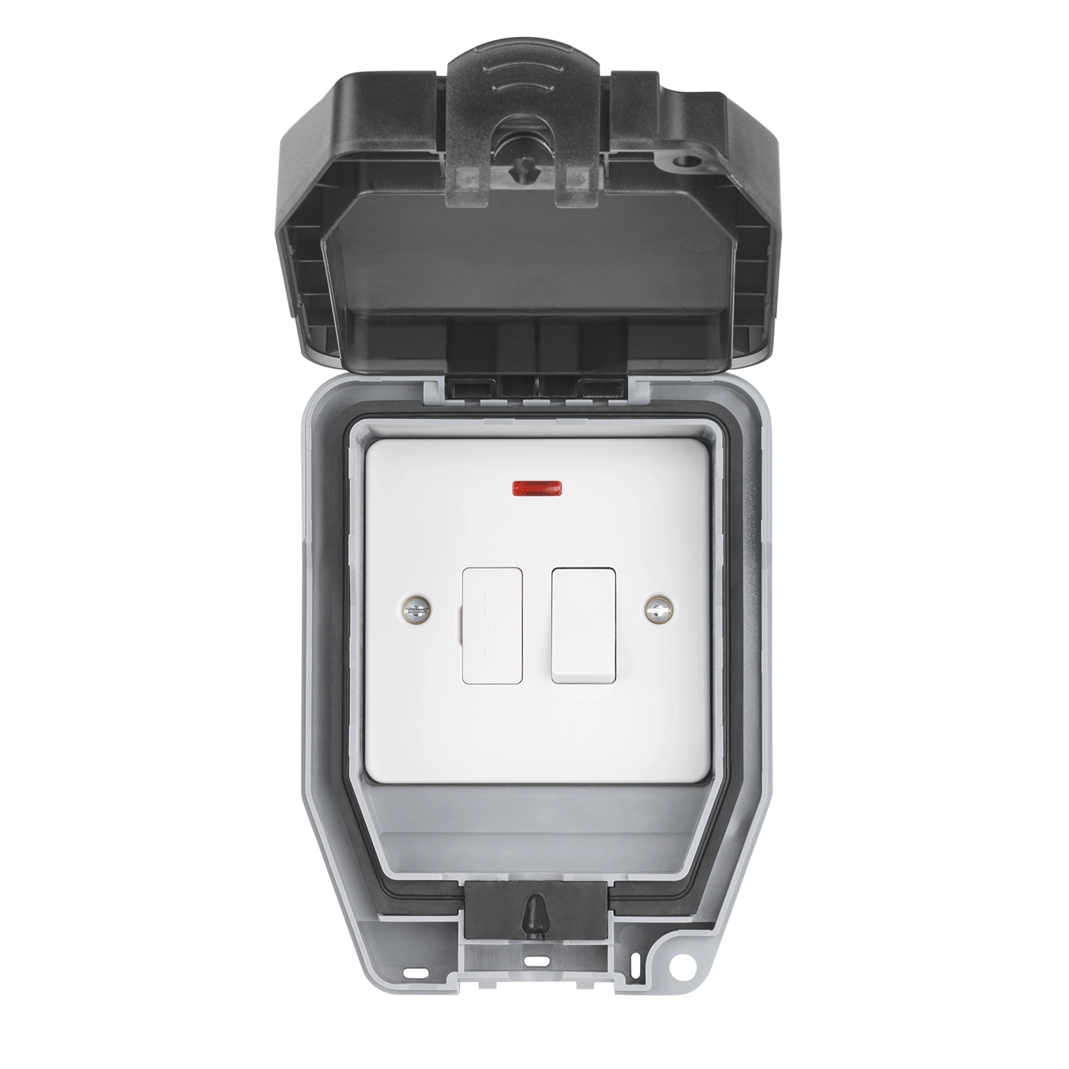 Weatherproof 13A Switched Fused Spur Unit with Neon | National Lighting ...