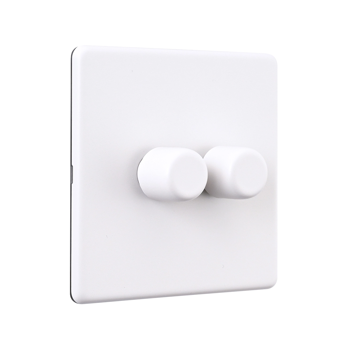 Screwless 2G LED Dimmer 5-100W - Matt White, White Insert | National ...