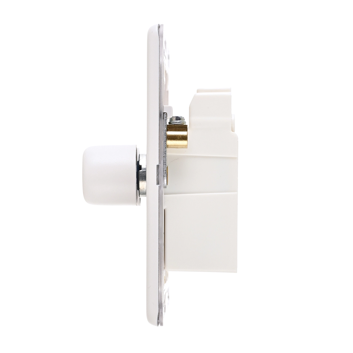 Screwless 2G LED Dimmer 5-100W - Matt White, White Insert | National ...