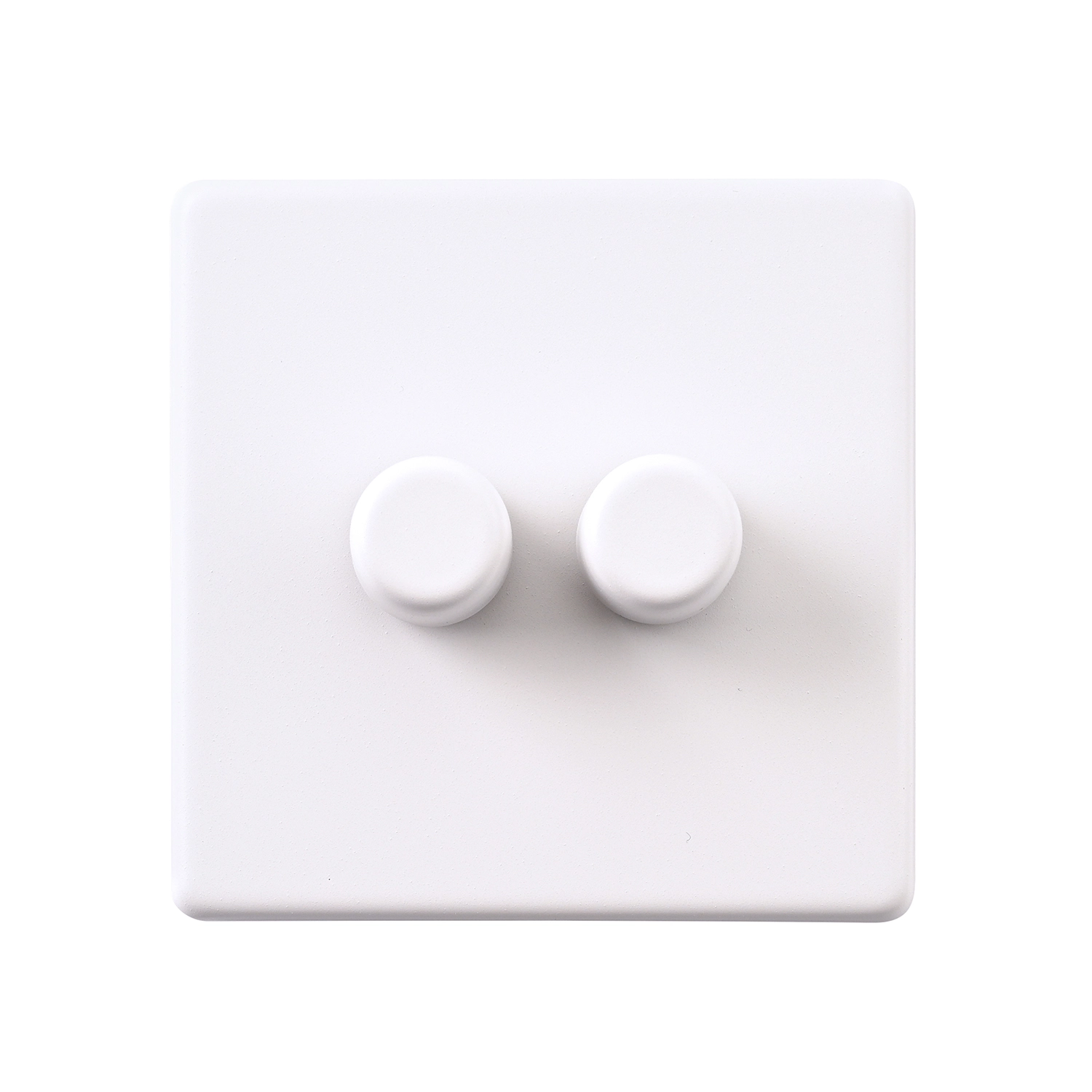Screwless 2G LED Dimmer 5-100W - Matt White, White Insert | National ...